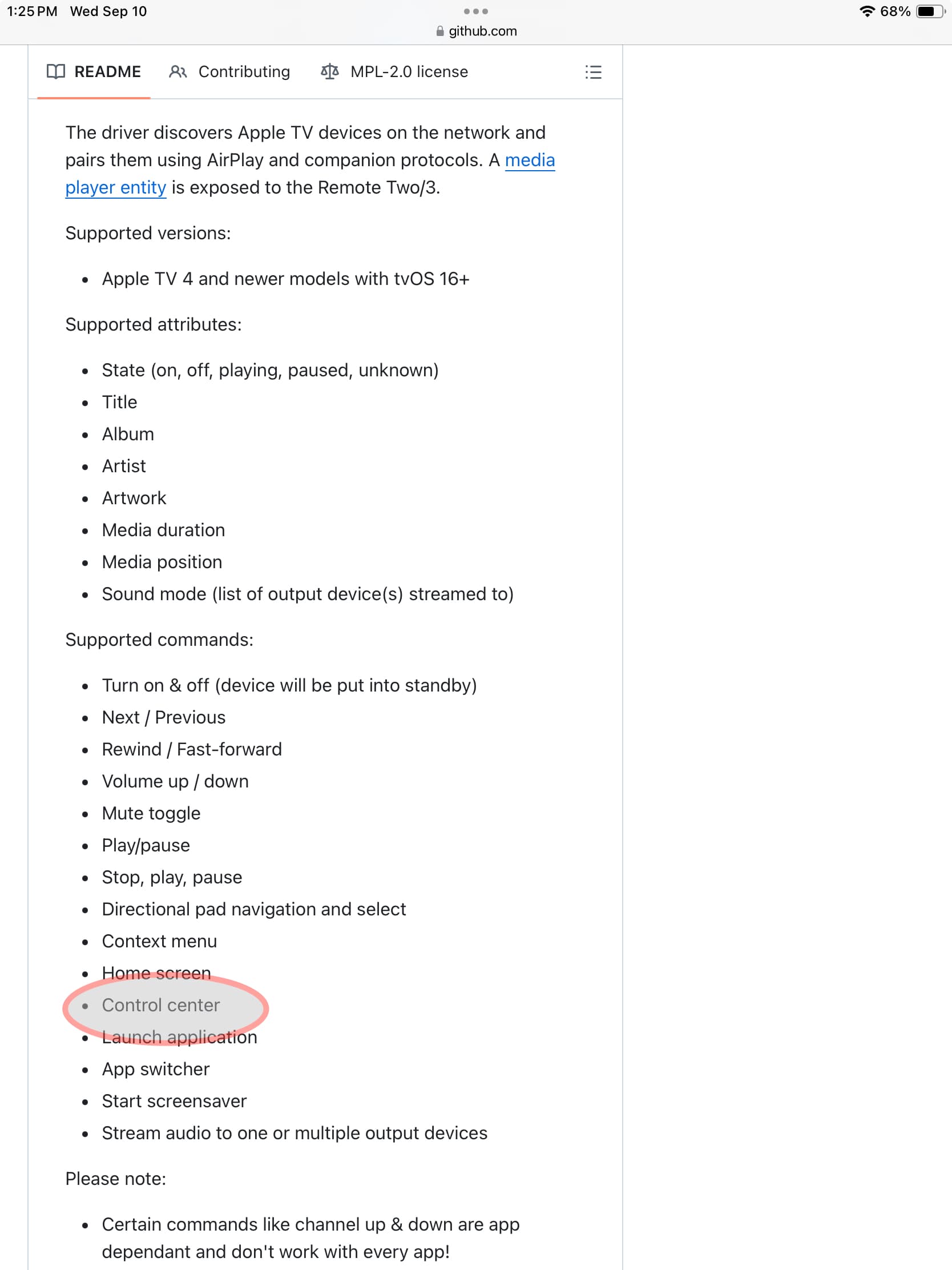 Apple TV integration - commands missing - Integrations - Unfolded Community